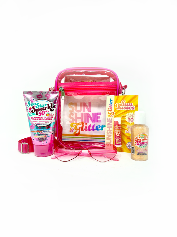 Glam On The Go Glamingo SPF Gift Set – Sunshine & Glitter