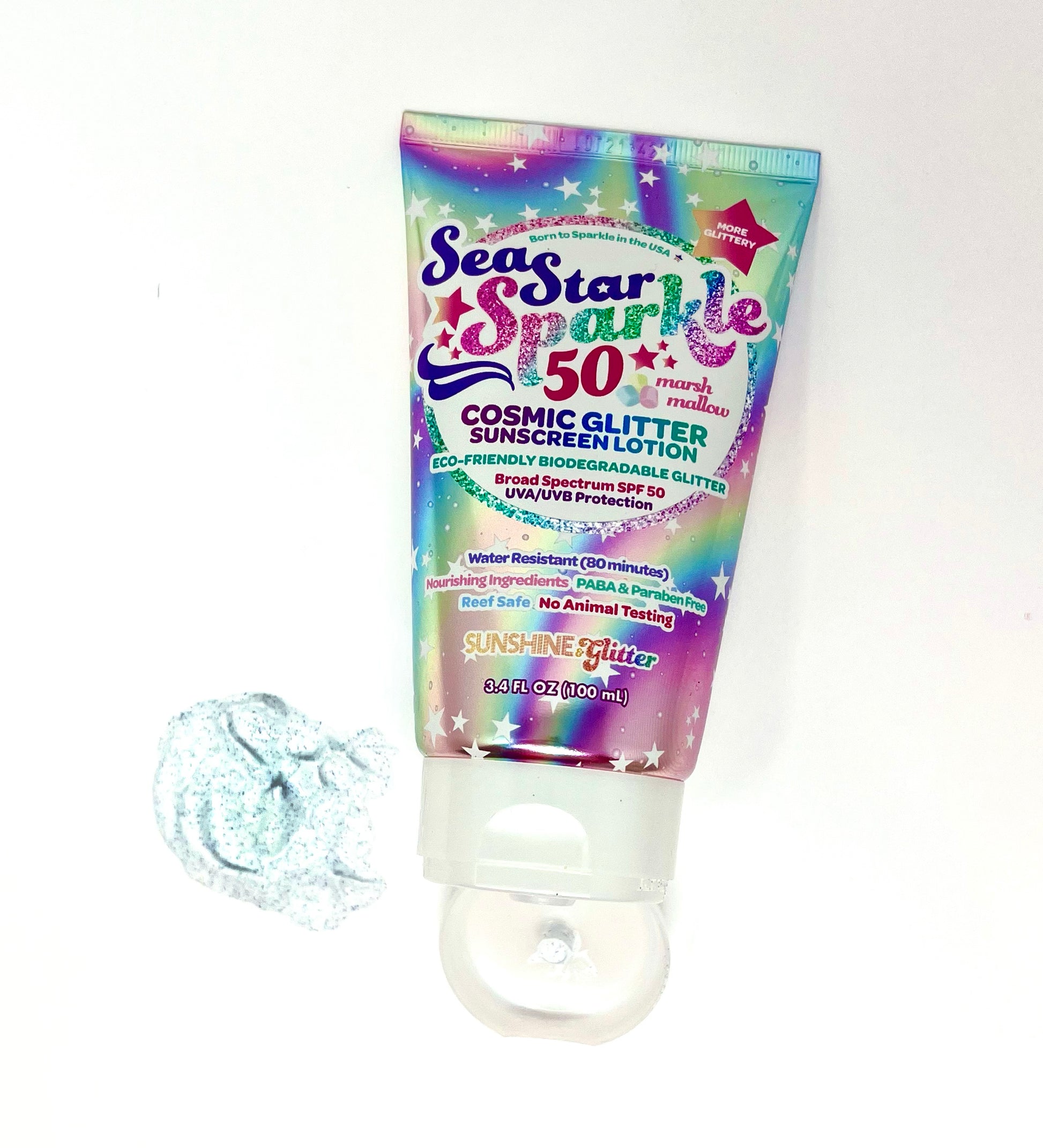 Sea Star Sparkle Cosmic SPF 50 Biodegradable Glitter Sunscreen ...